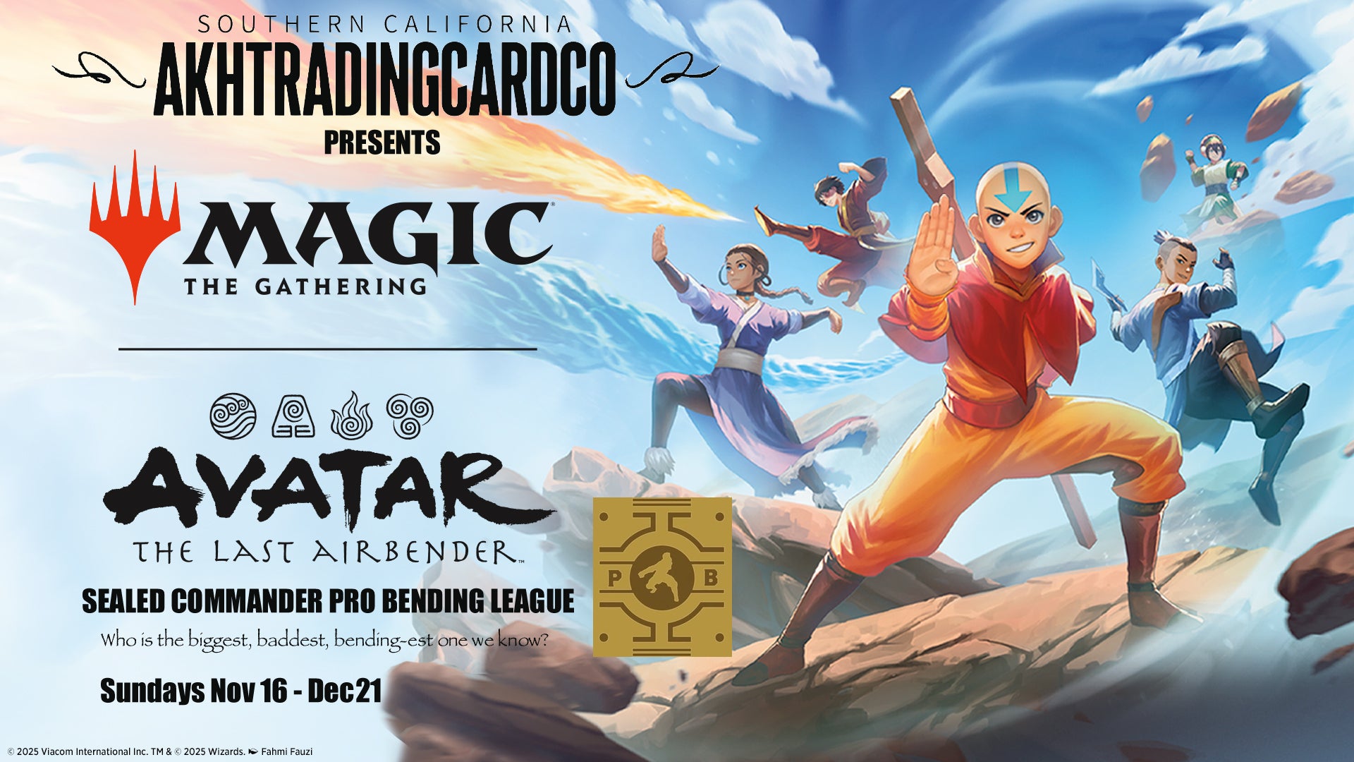 MTG Avatar the Last Air Bender: PRO BENDING SEALED COMMANDER LEAGUE ...